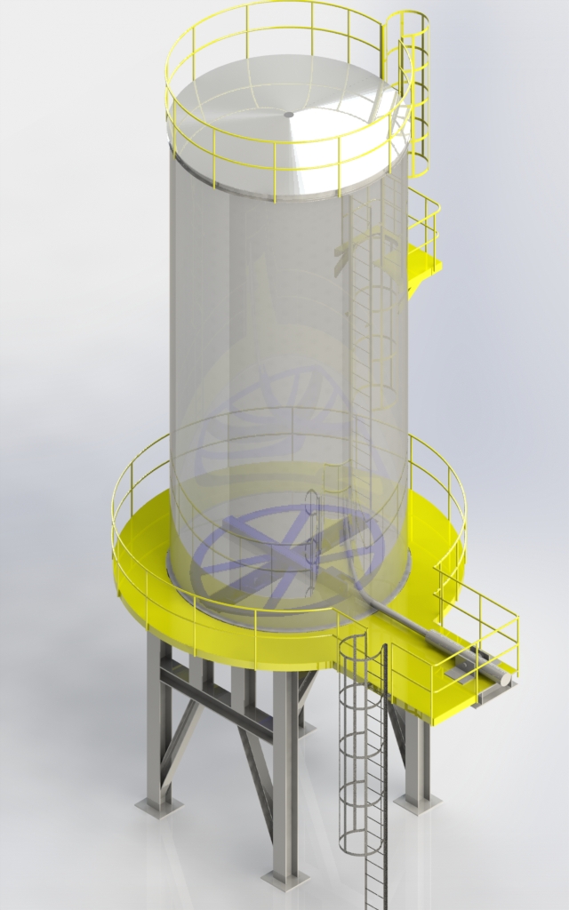 Silo Lodo (Esgosto Sanitário) com Sliding Frame :: JMS Equip. Industriais